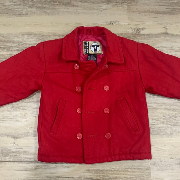 French Toast | Jackets & Coats | French Toast Red Wool Blend Pea Coat ...